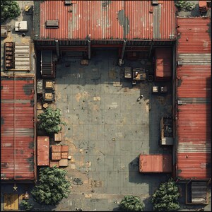 10 Cyberpunk Industrial Battlemaps, Sci Fi, Cyberpunk, Battle Map, D&D ...