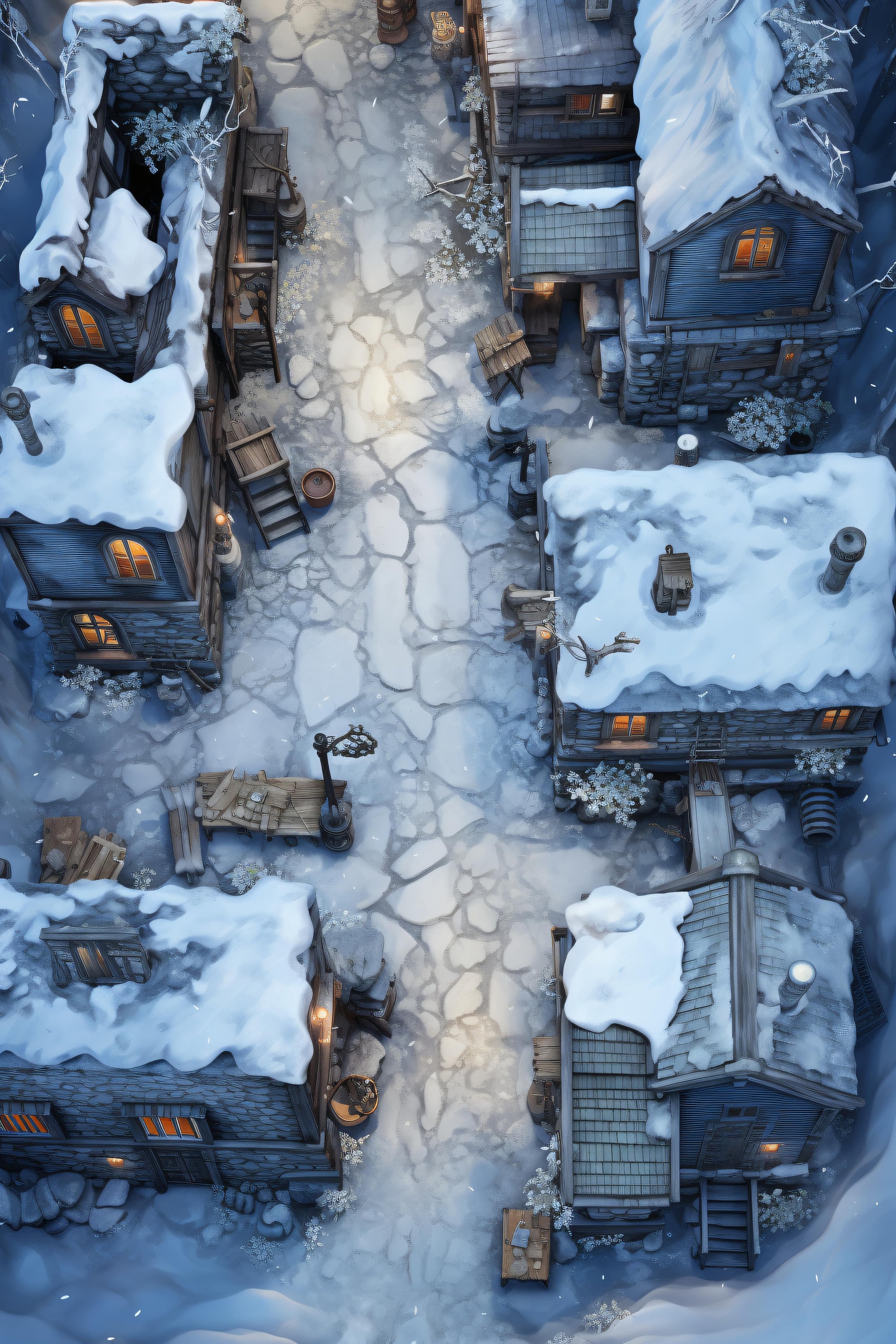 15 Arctic Town / Camp Battlemaps, Dnd Battle Map, Pathfinder, Dungeons ...