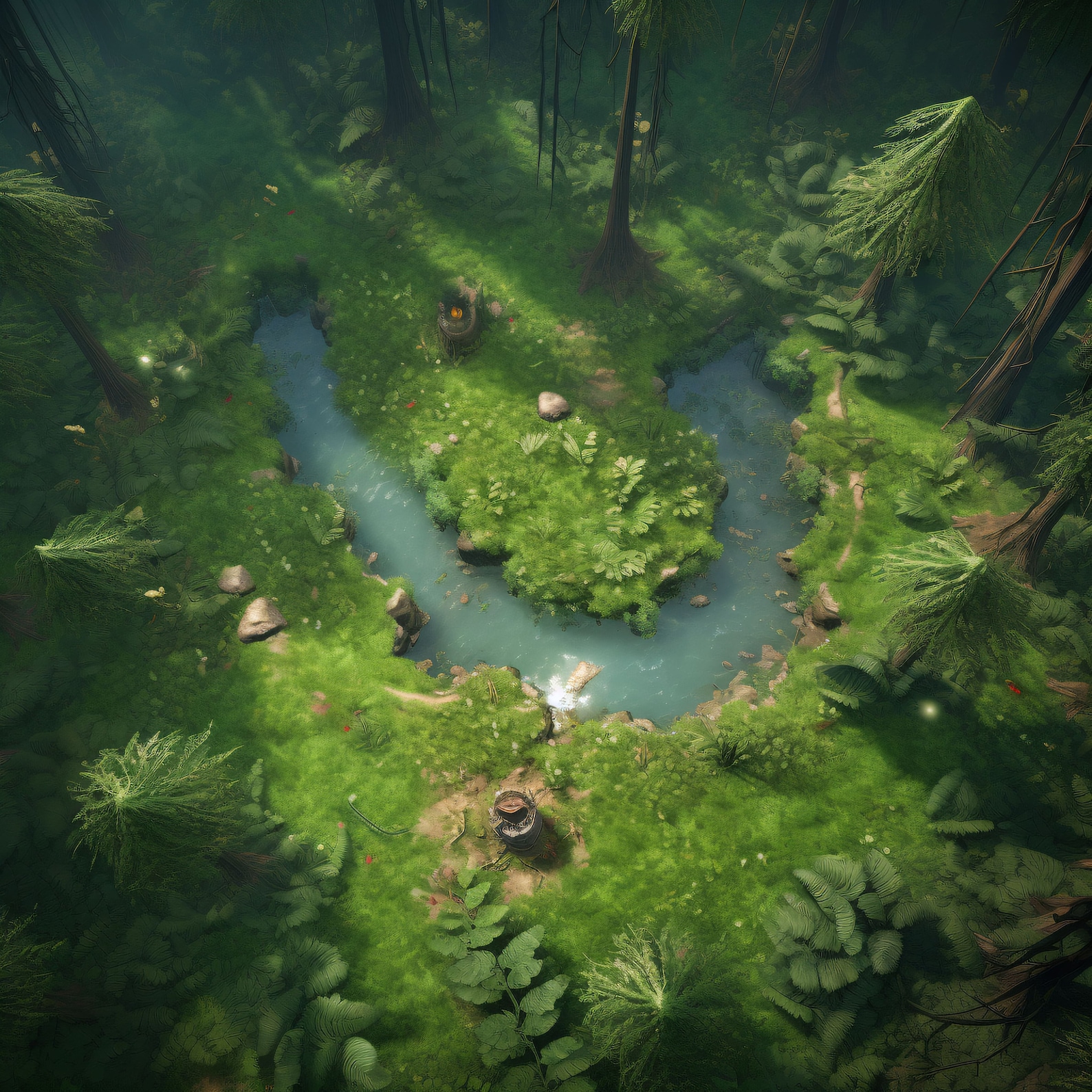 10 Forest Battle Maps, Dnd Battle Map, Pathfinder, D&D, Battlemap ...