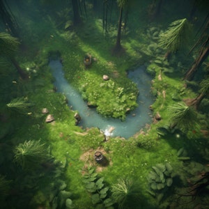 10 Forest Battle Maps, Dnd Battle Map, Pathfinder, D&D, Battlemap ...