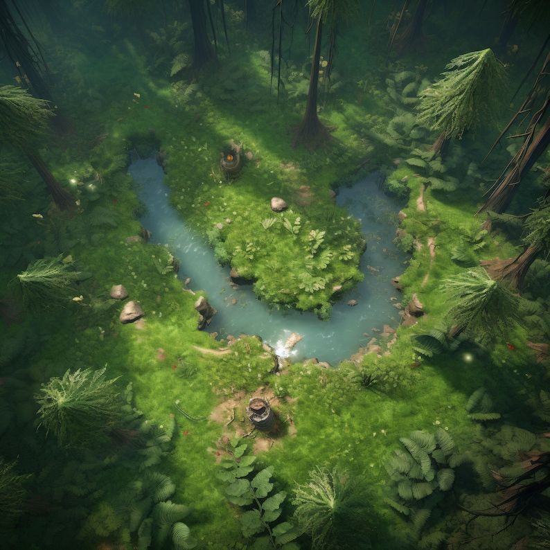 10 Forest Battle Maps, Dnd Battle Map, Pathfinder, D&D, Battlemap ...