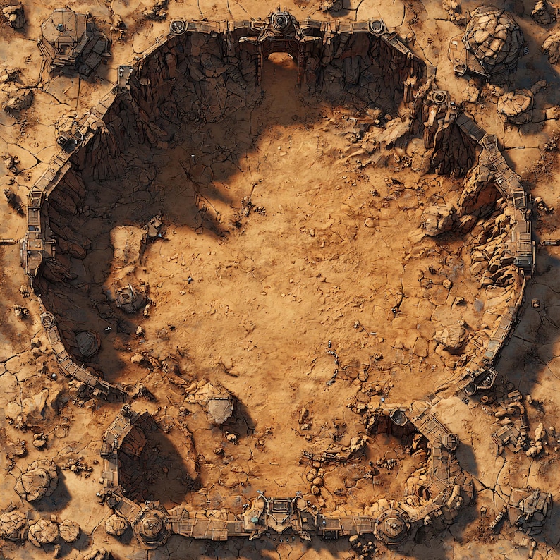 10 Desert Ruins Battle Maps, Dnd Battle Map, Pathfinder, D&D, Battlemap ...