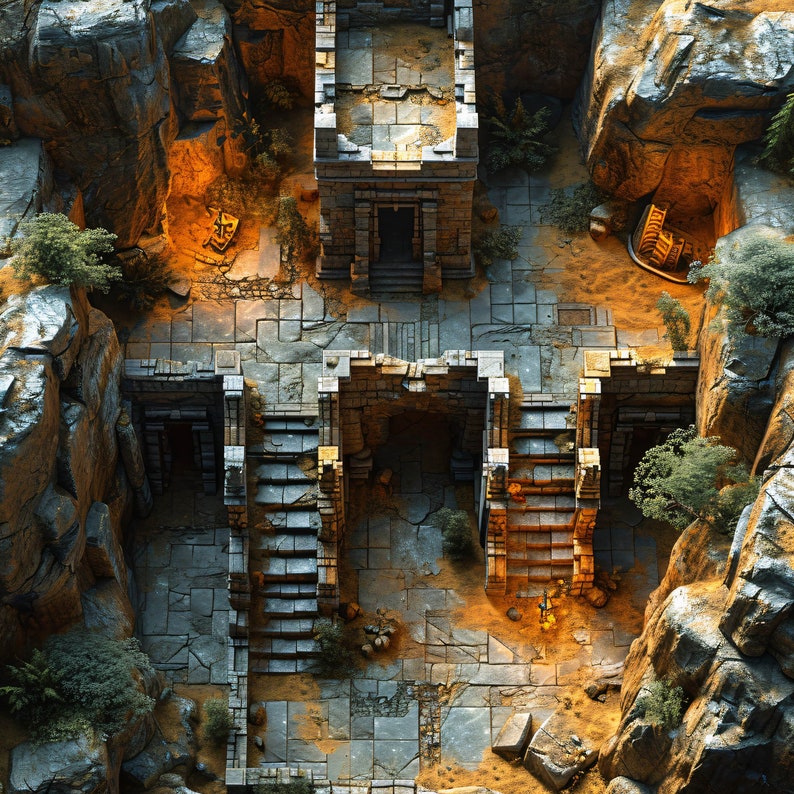 10 Ruin Battle Maps , Dnd Battle Map, Pathfinder, D&D, Battlemap ...