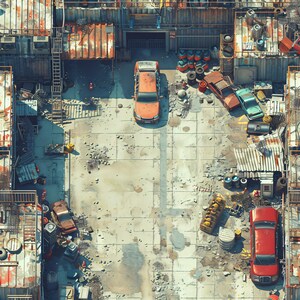 10 Cyberpunk Factory Battlemaps, Sci Fi, Dnd Battle Map, Cyberpunk, D&D ...