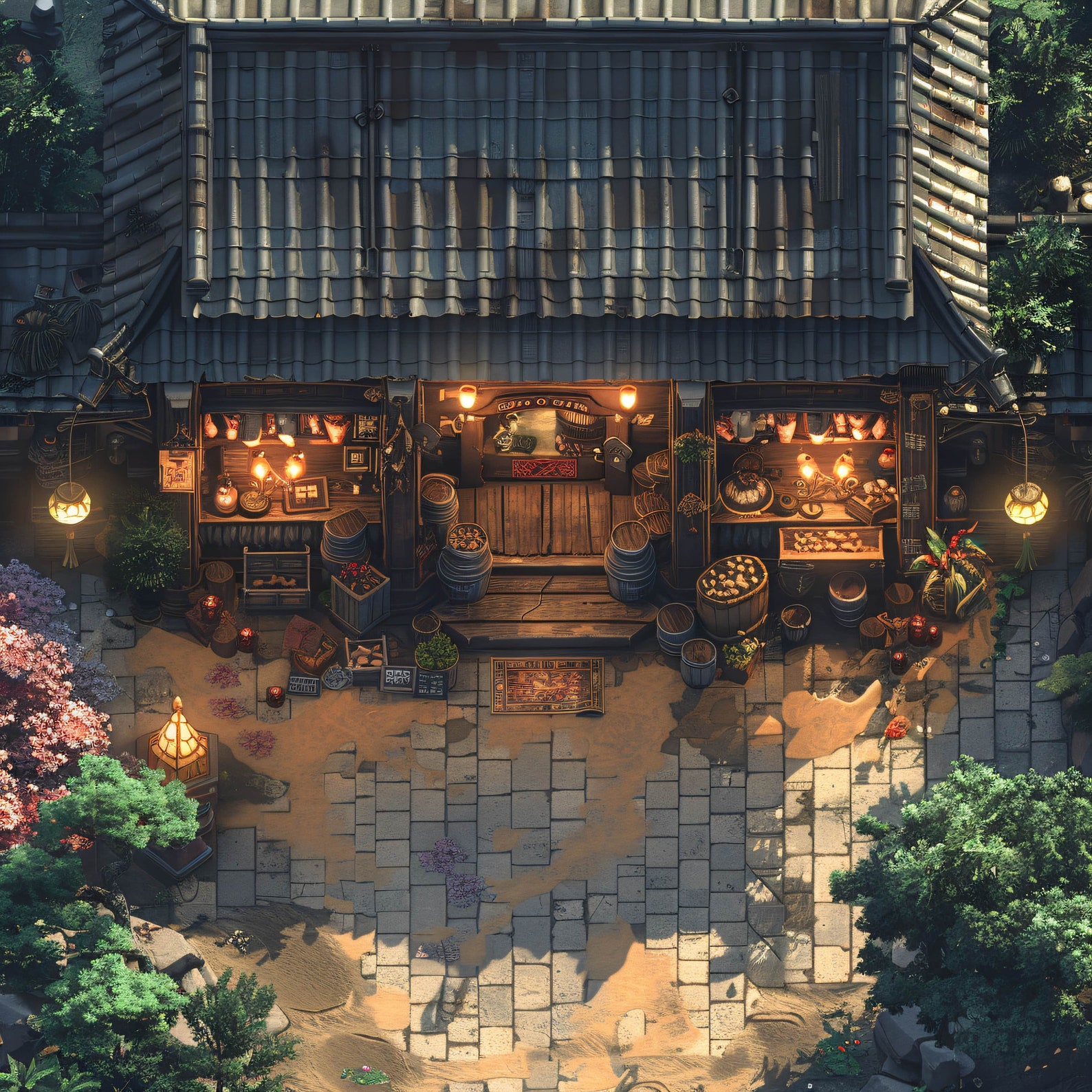 10 Merchant/shop Battle Maps, Dnd Battlemap, Pathfinder, D&D, Dungeons ...