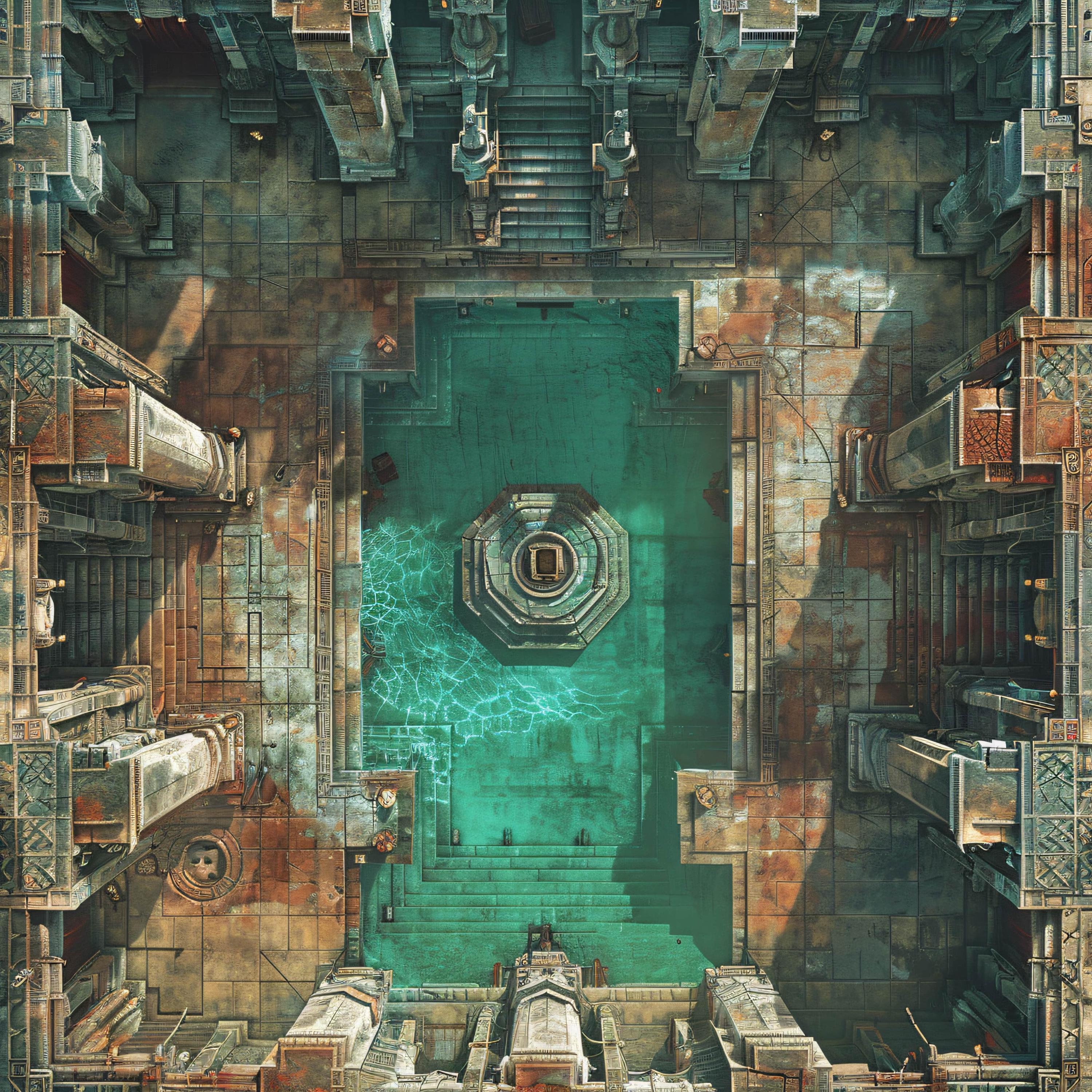 10 Serene Temple Battlemaps, Pathfinder, D&D, Battlemap, Dungeons and ...