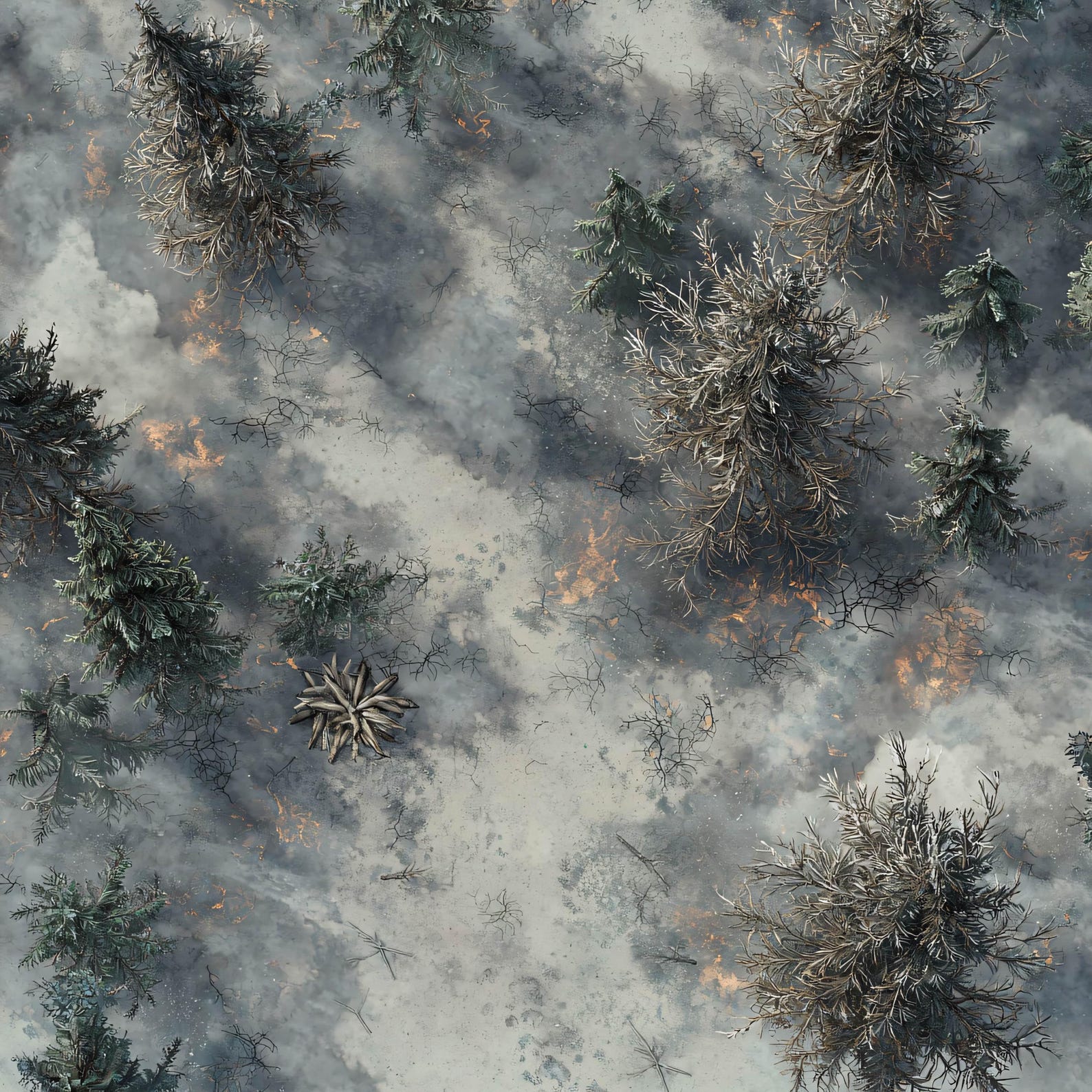 10 Charred Forest Battlemaps, Dnd Battle Map, Pathfinder, D&D ...