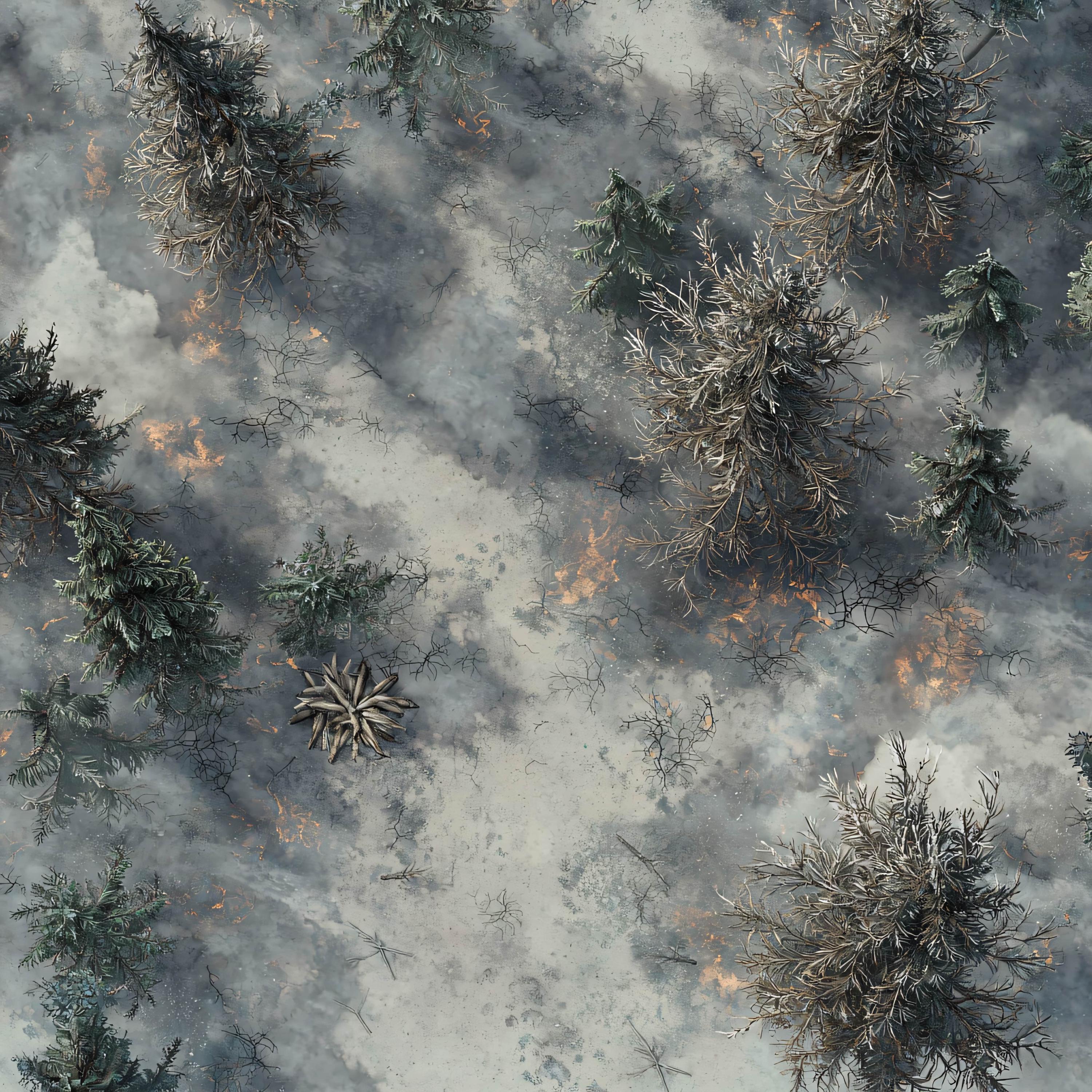 10 Charred Forest Battlemaps, Dnd Battle Map, Pathfinder, D&D ...