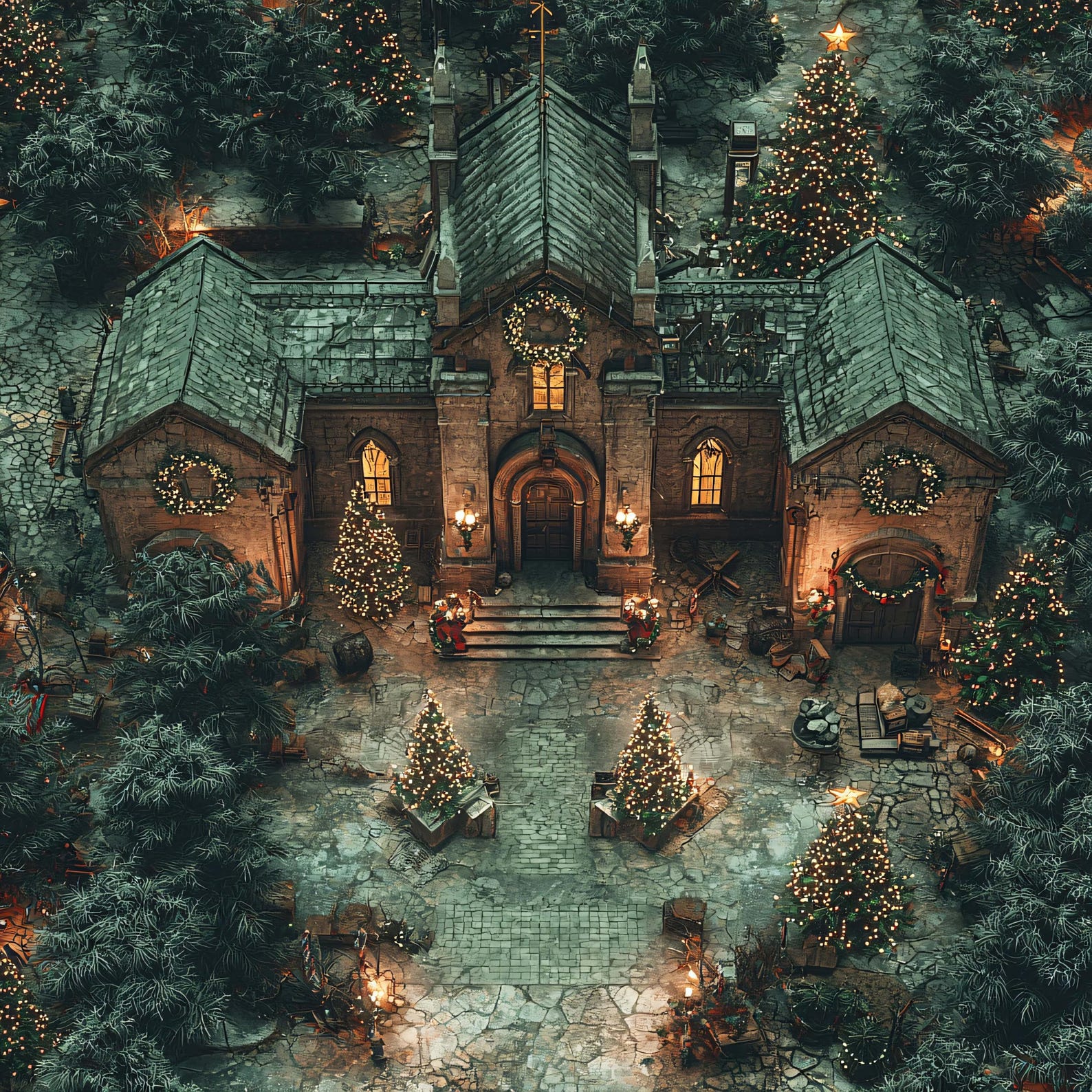 10 Cyberpunk Christmas Battlemaps, Battle Map, Sci Fi, Cyberpunk, D&D ...