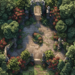 10 Gardens Battle Maps, Dnd Battlemap, Pathfinder, D&D, Dungeons and ...