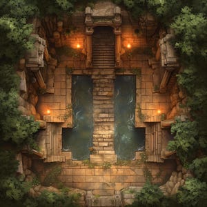 10 Gridless Forest Shrine Battle Maps | VTT Pack for Dnd, Pathfinder ...
