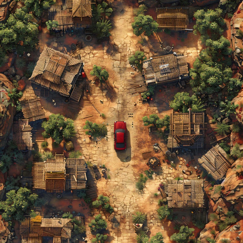 10 Cyberpunk Rural Battlemaps, Sci Fi, Cyberpunk, D&D, Shadowrun ...
