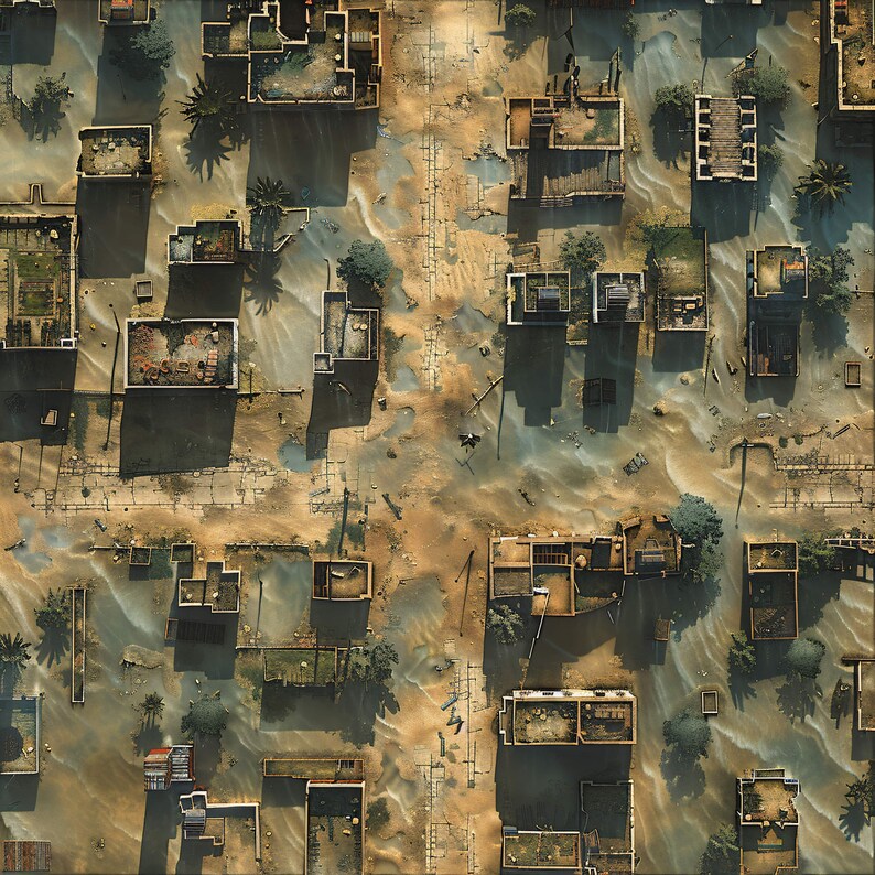 10 Cyberpunk Outlands Battlemaps, Sci Fi, Dnd Battle Map, Cyberpunk, D ...