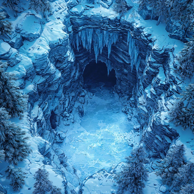 10 Frozen Landscape Battle Maps, Dnd Battlemap, Pathfinder, D&D ...