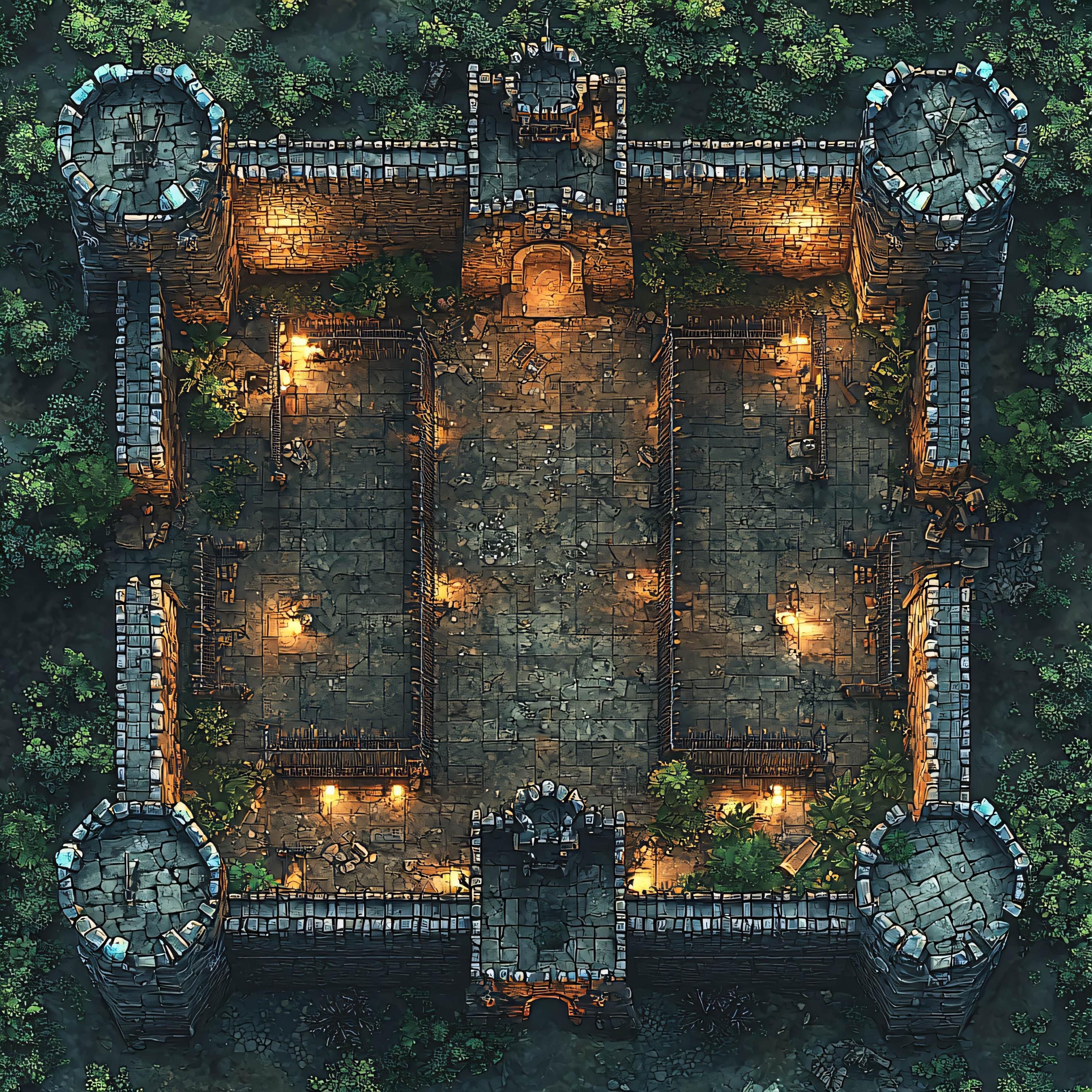 10 Castle Jail Battle Maps, Dnd Battlemap, Pathfinder, D&D, Dungeons ...