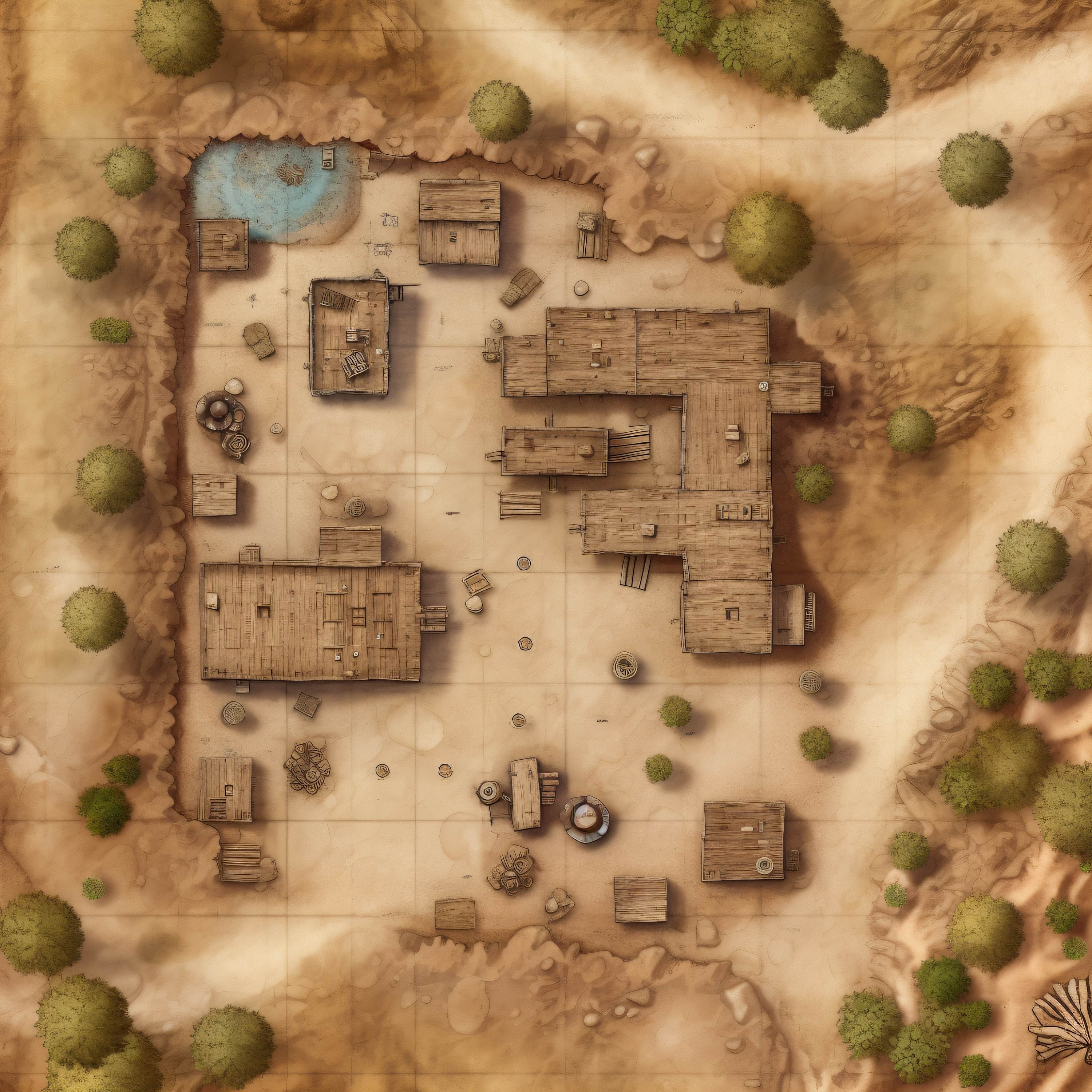 10 Town Battle Maps, Dnd Battle Map, Pathfinder, D&D, Battlemap, Dungeons and Dragons, Roll20 ...