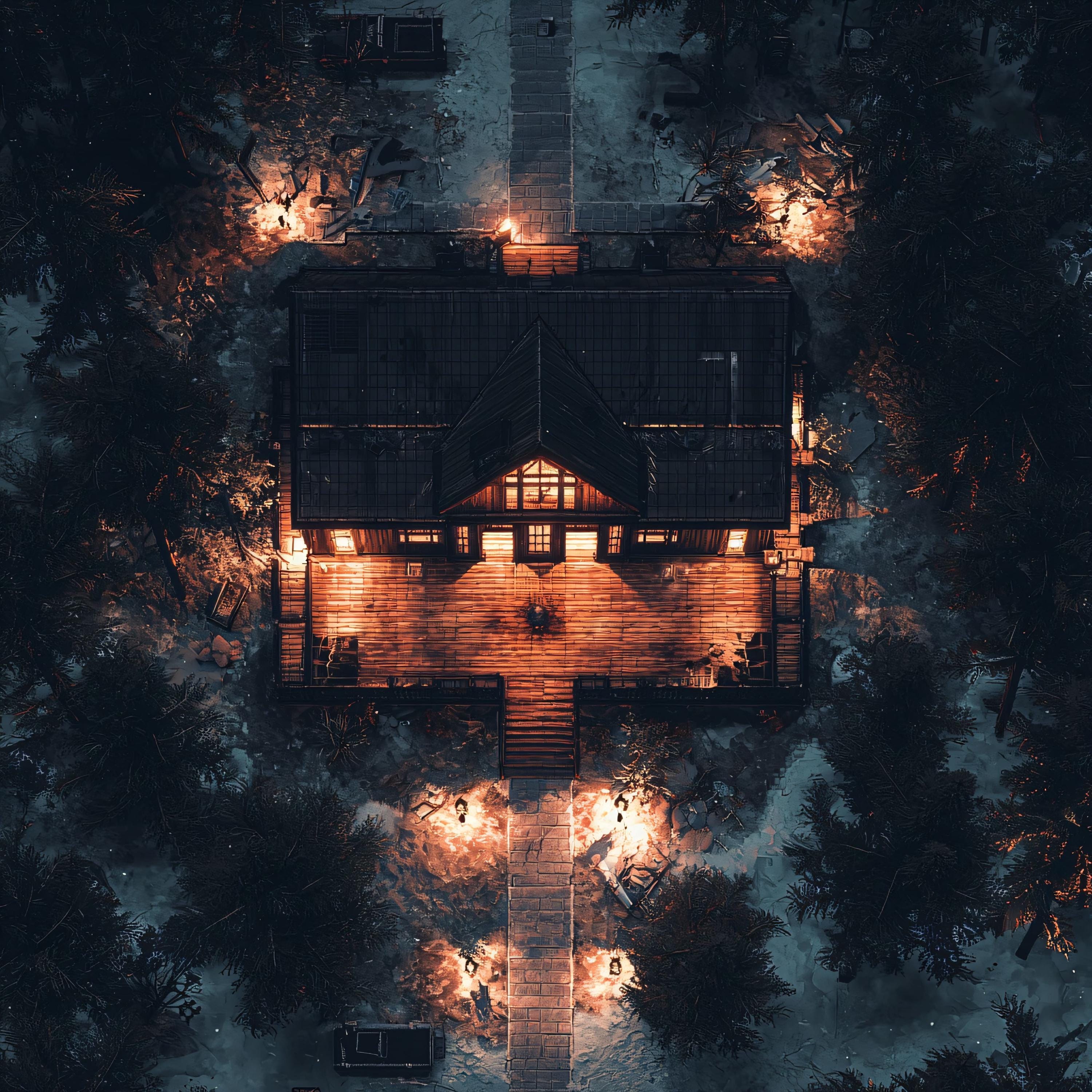 10 Cabin Battle Maps, Dnd Battle Map, Pathfinder, D&D, Battlemap ...