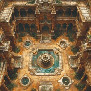 10 Jungle Palace Battle Maps, Dnd, Pathfinder, D&D, Battlemap, Dungeons ...