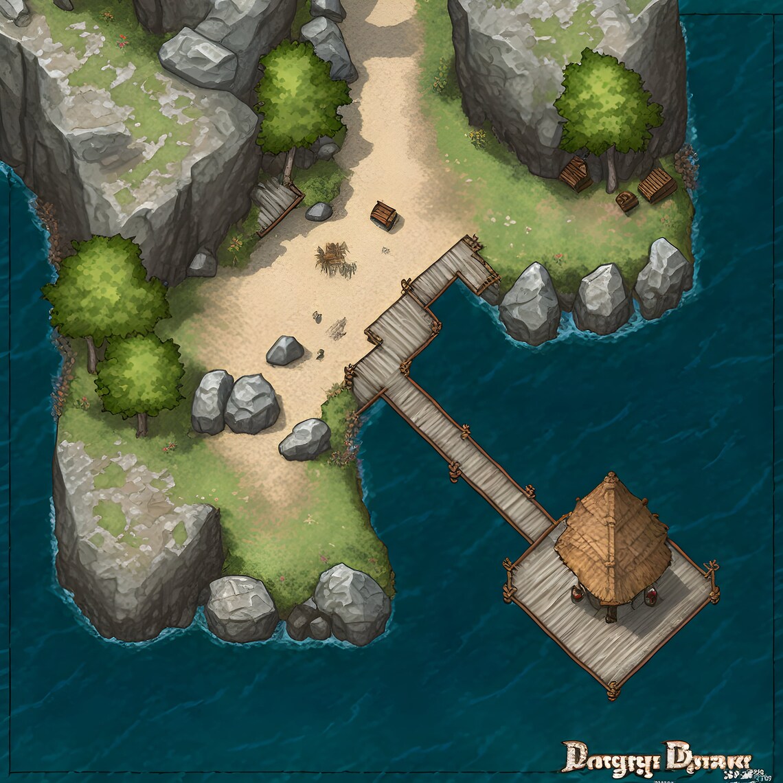 10 Beach Battle Maps, Dnd Battle Map, Pathfinder, D&D, Battlemap ...