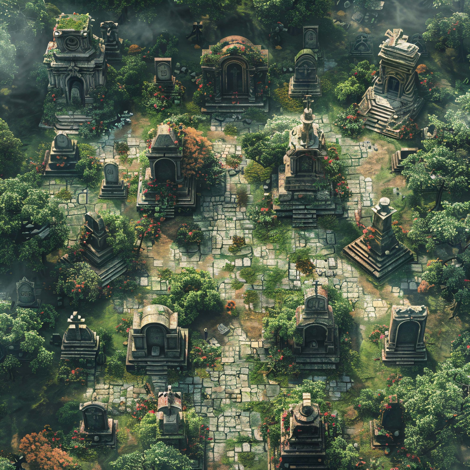 20 Graveyards Battle Maps 2 , Dnd, Pathfinder, D&D, Battlemap, Dungeons ...