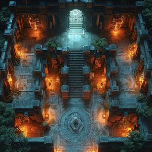 10 Gridless Mausoleum/tomb Battle Maps | VTT Pack for Dnd, Pathfinder ...