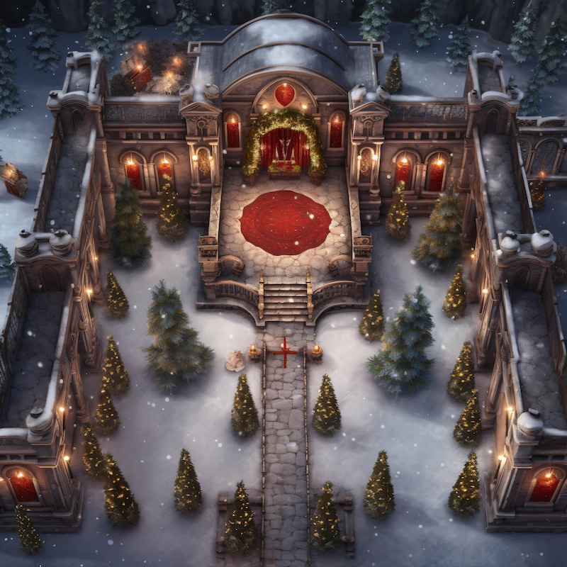 D&d Christmas Maps - Etsy