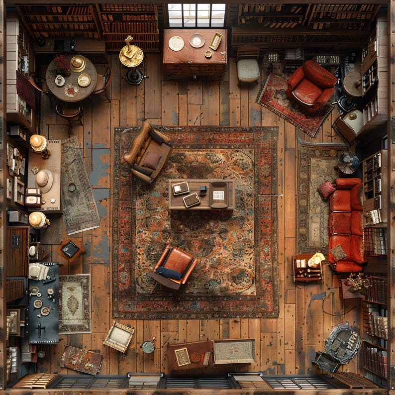 Messy Office, Cyberpunk Battlemap, Pathfinder, D&D, Battlemap, Dungeons ...