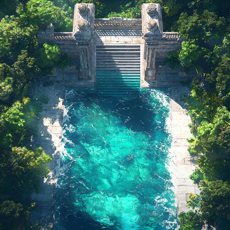 10 Gridless Elemental Shrine Battle Maps | VTT Pack for Dnd, Pathfinder ...