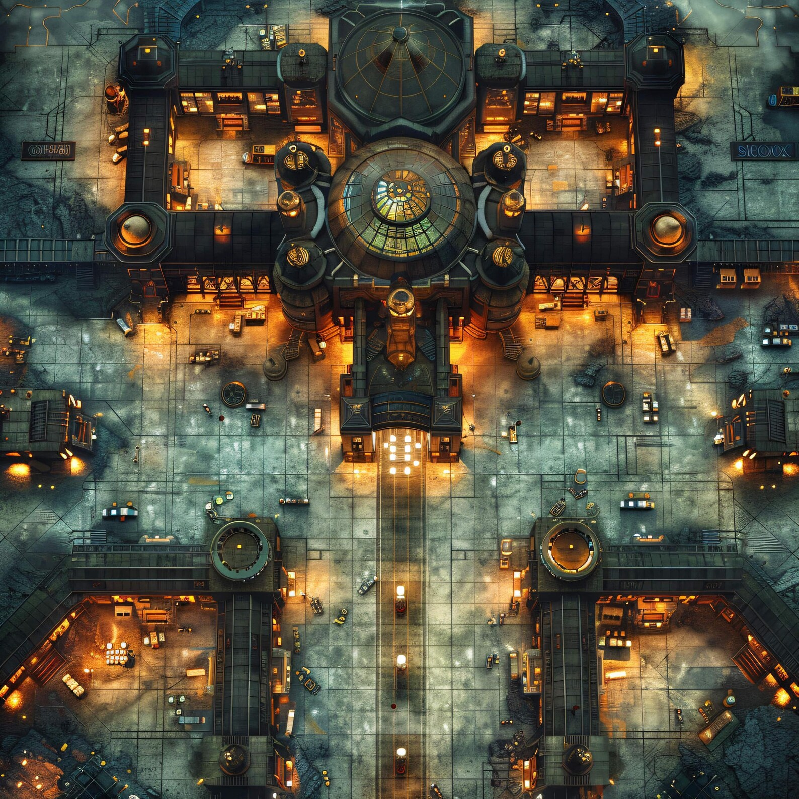 10 Cyberpunk Train / Railroad Battlemaps, Sci Fi, Dnd Battle Map, D&D ...