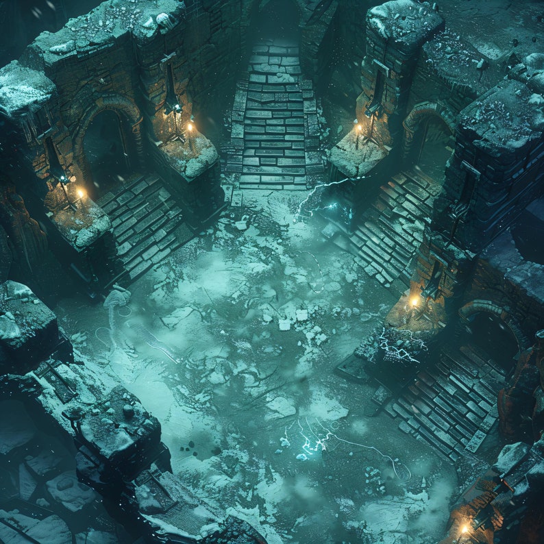 10 Frozen Wastes Battle Maps, Dnd Battlemap, Pathfinder, D&D, Dungeons ...