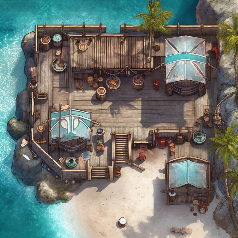 10 Outpost Battle Maps, Dnd Battle Map, Pathfinder, D&D, Battlemap ...