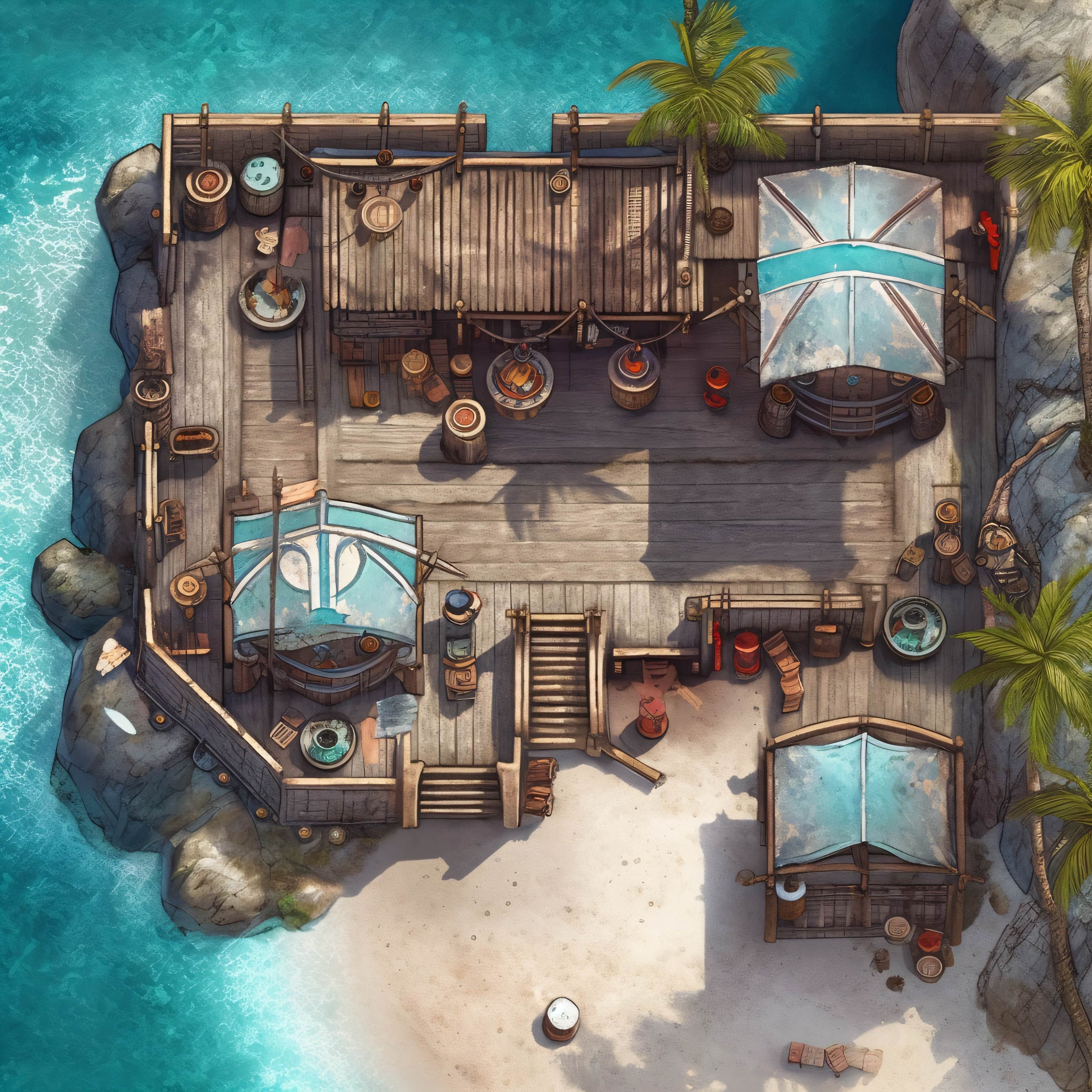 10 Outpost Battle Maps, Dnd Battle Map, Pathfinder, D&D, Battlemap ...