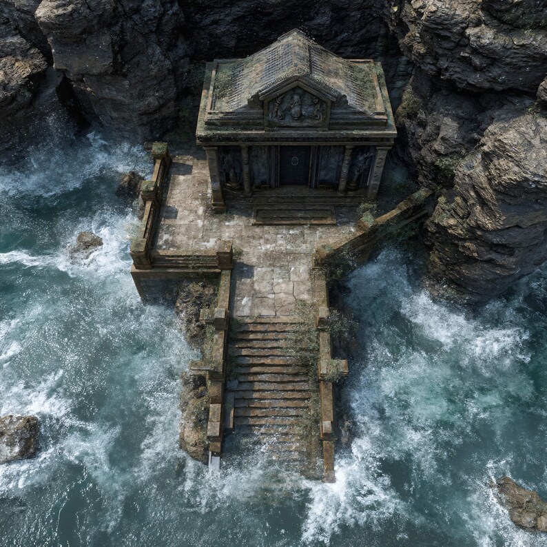 10 Gridless Forgotten Places Battle Maps | VTT Pack for Dnd, Pathfinder ...