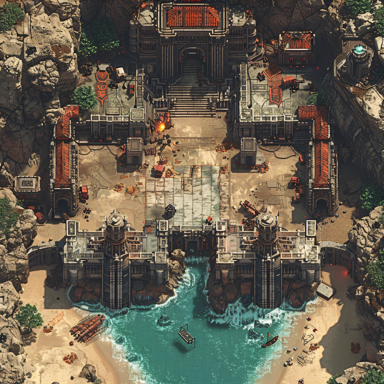 10 Cyberpunk Utilities Battlemaps, Sci Fi, Dnd Battle Map, Cyberpunk, D ...