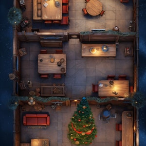 20 Christmas/holiday Battle Maps, Dnd, Pathfinder, D&D, Dungeons and ...