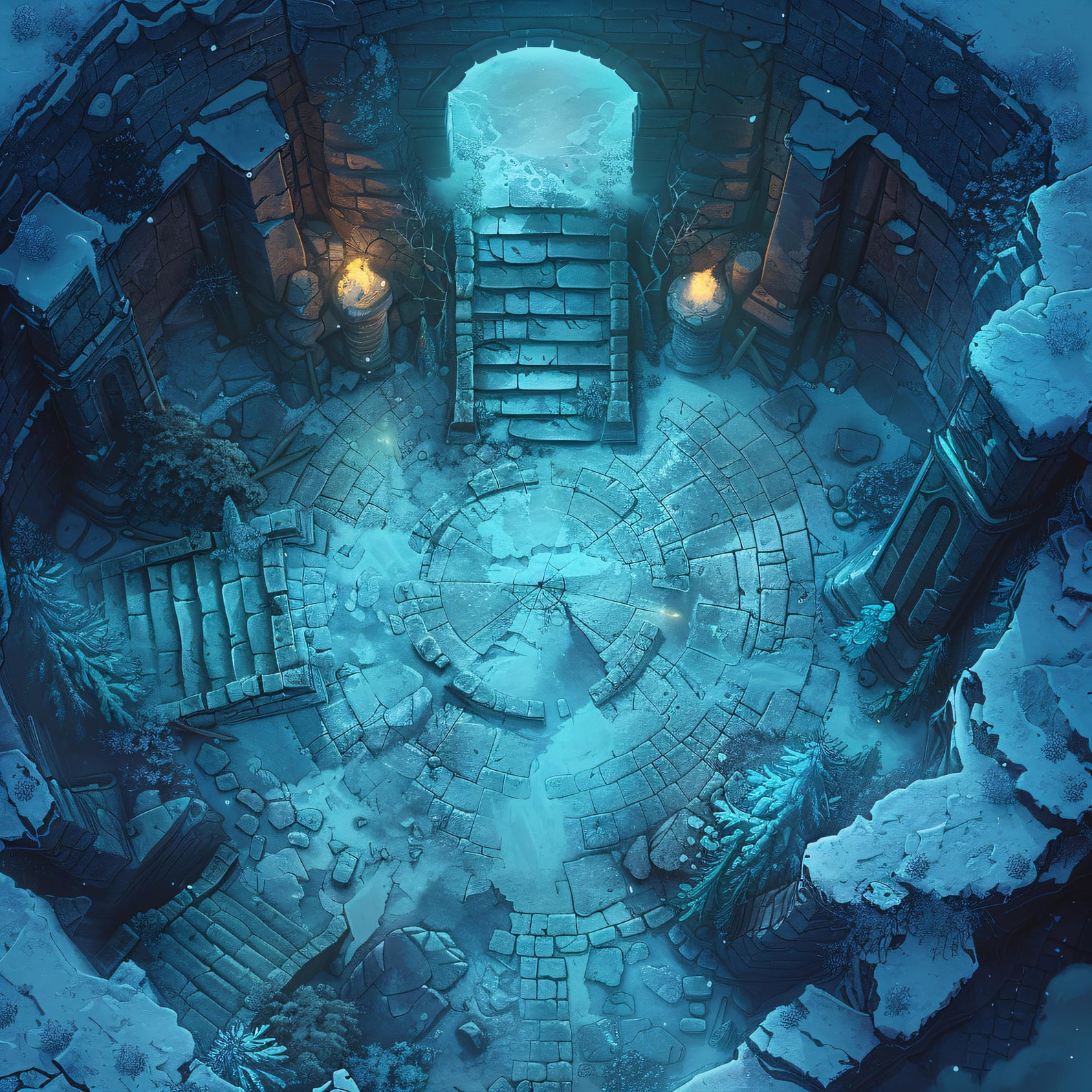 10 More Winter Battlemaps, Dnd Battle Map, Pathfinder, Dungeons and ...