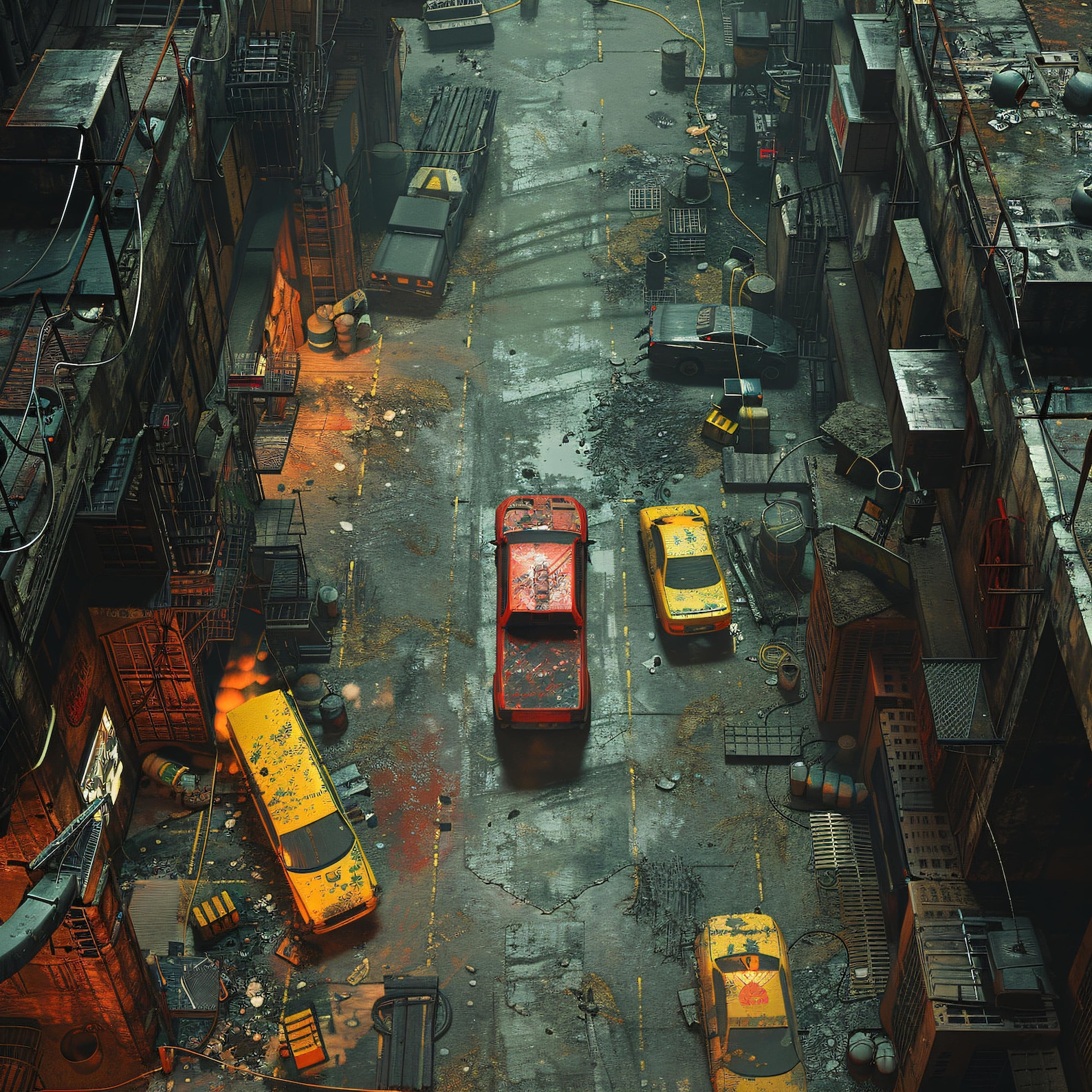 10 Gridless Cyberpunk City Streets Battlemaps | VTT Pack for Shadowrun ...