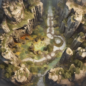 10 Badlands Battle Maps, Dnd Battlemap, Pathfinder, D&D, Battlemap ...