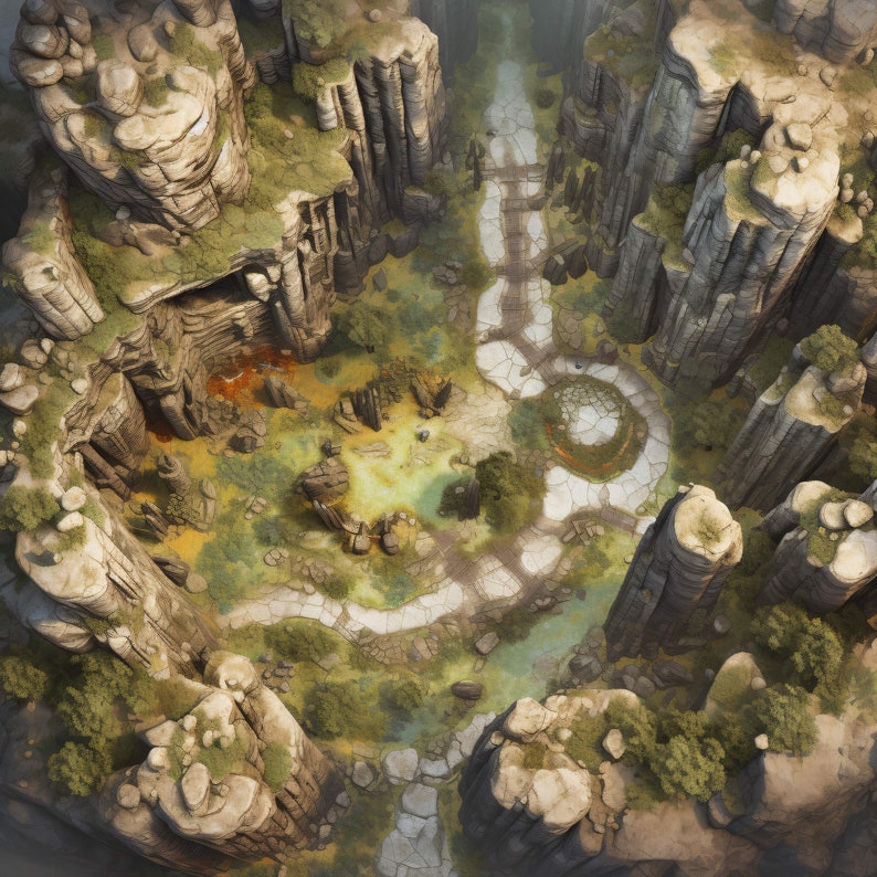 10 Badlands Battle Maps Dnd Battlemap Pathfinder D&D - Etsy UK