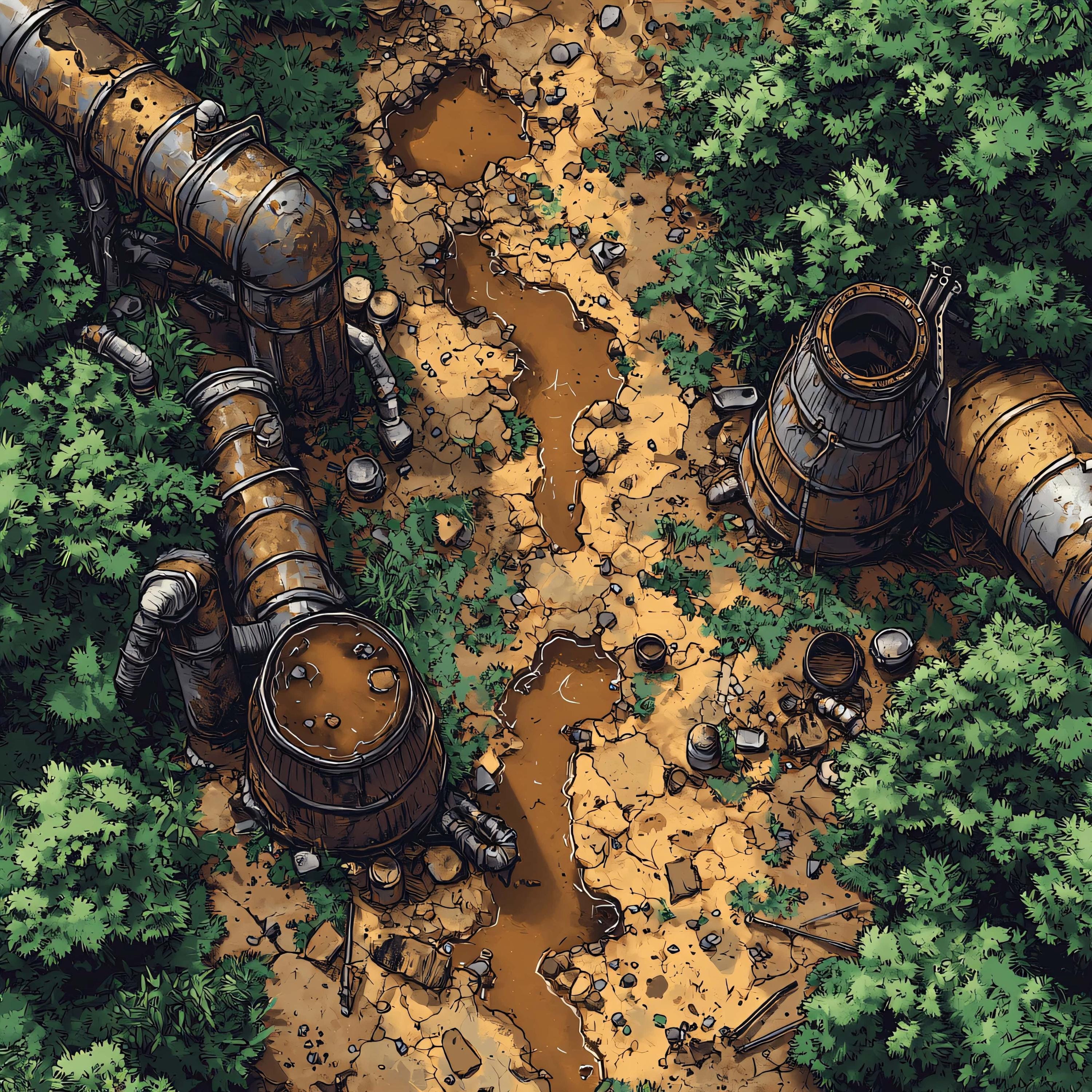 10 Cyberpunk Biohazard Battlemaps, Sci Fi, Dnd Battle Map, Cyberpunk, D ...