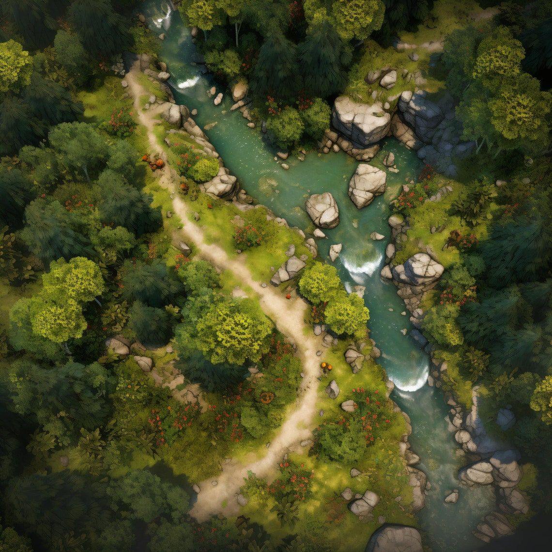 10 Forest Battle Maps Part 2, Dnd Battle Map, Pathfinder, D&D, Dungeons ...