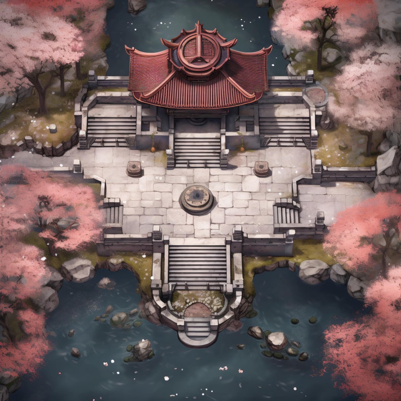10 Cherry Blossom Battle Maps, Dnd, Pathfinder, D&D, Battlemap ...