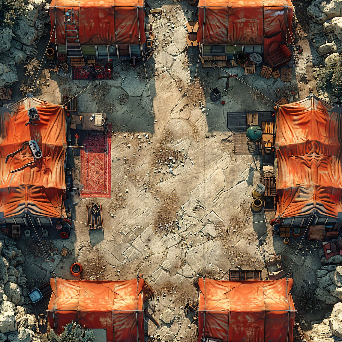 10 Camp Maps 2, Dnd Battle Map, Pathfinder, D&D, Battlemap, Dungeons ...