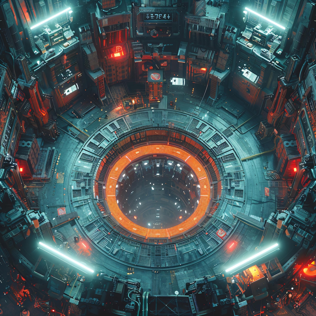 10 Cyberpunk Netrunner Battlemaps, Sci Fi, Dnd Battle Map, Cyberpunk, D ...