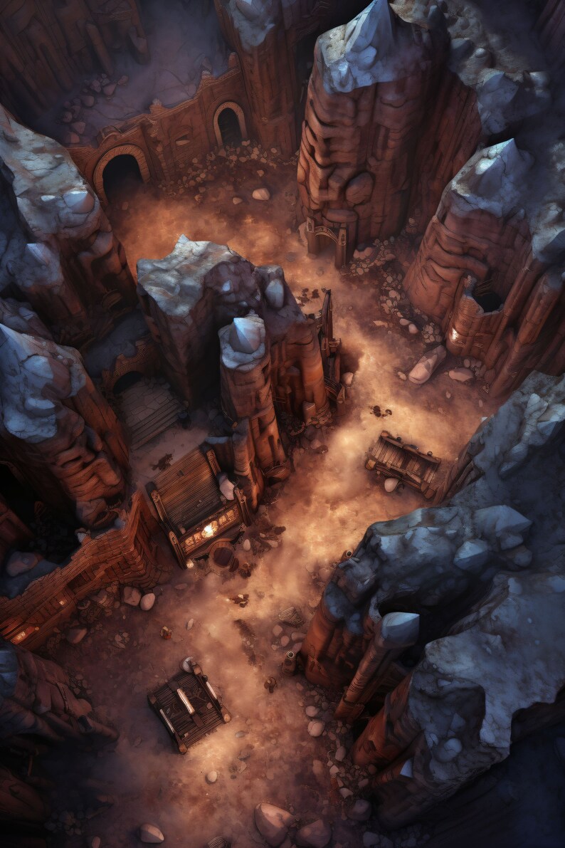 16 Mine Battlemaps Dnd Battle Map Pathfinder Dungeons and - Etsy