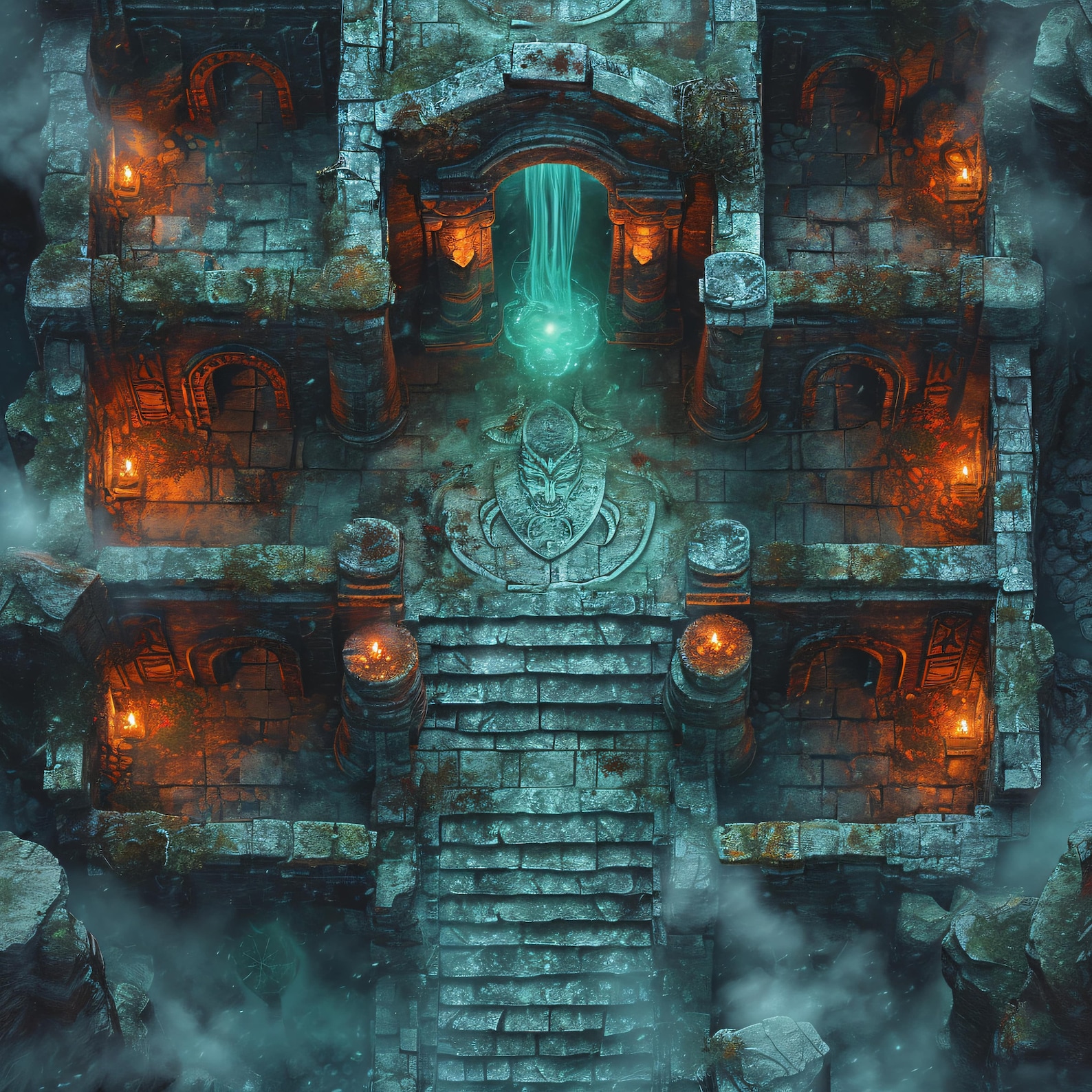 10 Cult Battle Maps, Dnd, Pathfinder, D&D, Battlemap, Dungeons and ...