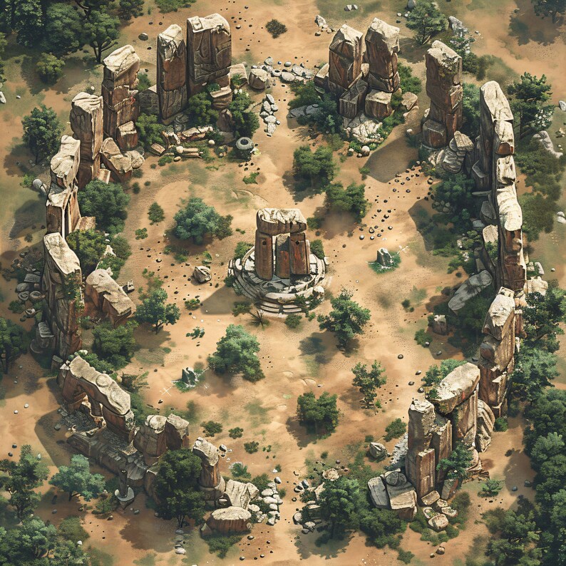 10 Druid Grove Maps, Pathfinder, D&D, Battlemap, Dungeons and Dragons ...