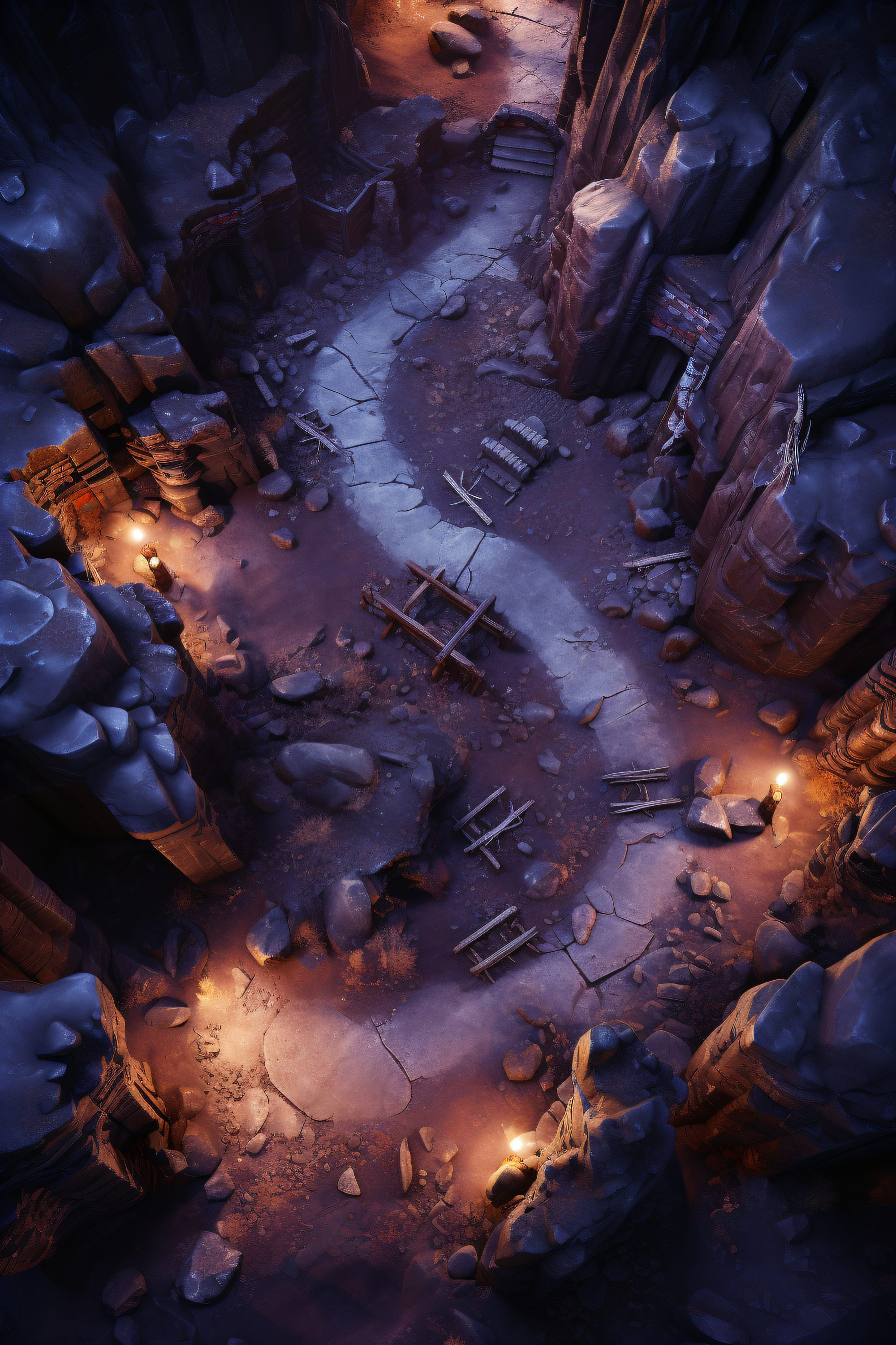 16 Mine Battlemaps Dnd Battle Map Pathfinder Dungeons and - Etsy