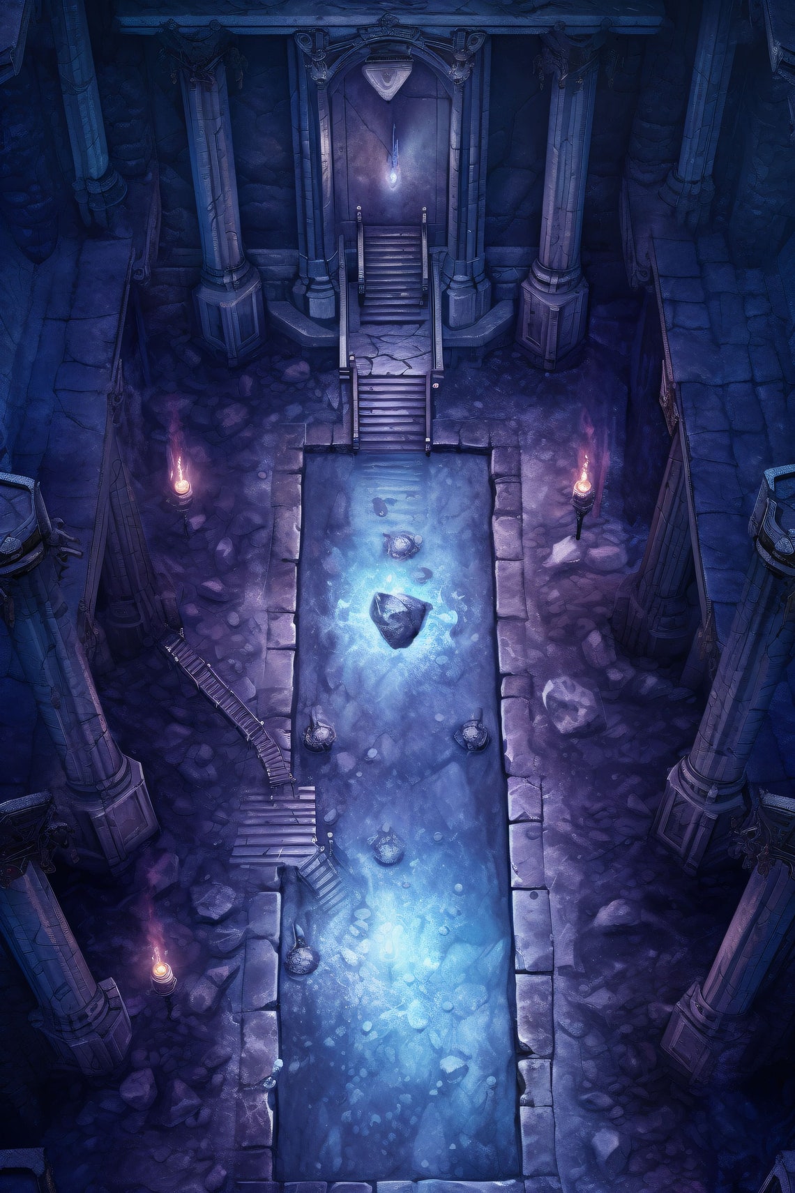 11 Snow/ice Battlemaps, Dnd Battle Map, Pathfinder, D&D, Battlemap, Dungeons and Dragons, Roll20 ...