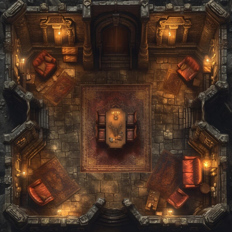 10 More Castle Battle Maps, Dnd Battlemap, Pathfinder, D&D, Dungeons ...